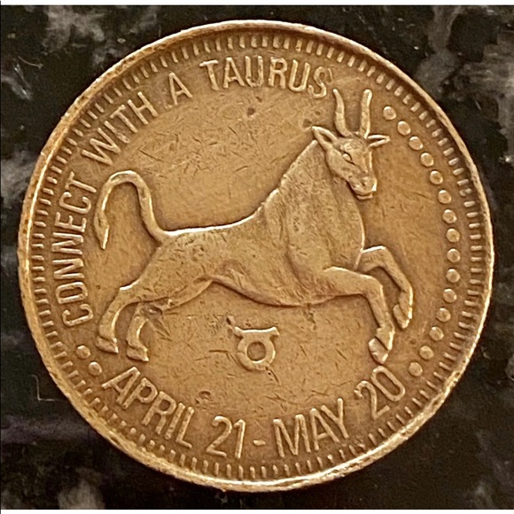 Other | Vintage Connect Taurus Creative Zodiac Coin | Poshmark